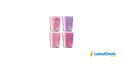 Lsa Gems Set Of 4 Tumblers 560ml Assorted Garnet £20 At Freemans
