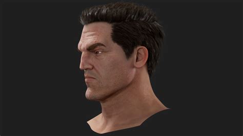 3d Steven Realistic Model Of Male Head Model Turbosquid 1879848