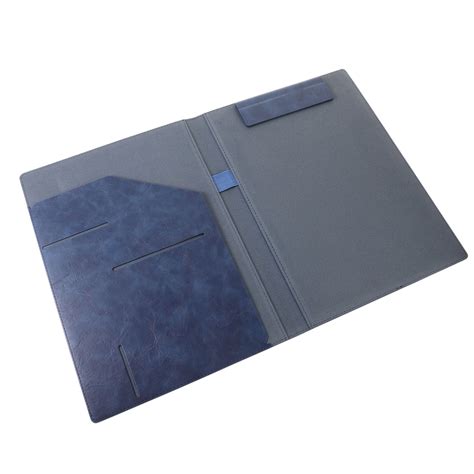 Dark Blue Multi Function Business Folder Manager Portfolio For Working
