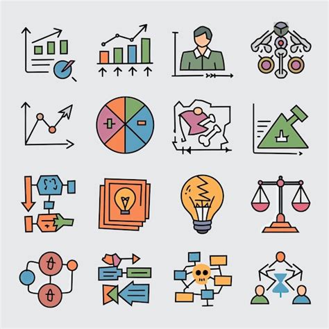 2d Vector Illustration Colorful Swot Analysis Infographic Sets Data Analysis Work Icon Premium