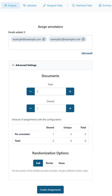 Creating Assignments Lawnotation Documentation
