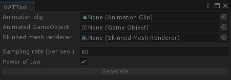 GitHub Sandwichpuissant Unity VAT Vertex Animation Texture Tool For Unity