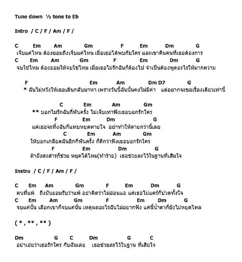 ละไว้ในฐานที่เสียใจ คอร์ด Neko Jump Chordsmelody