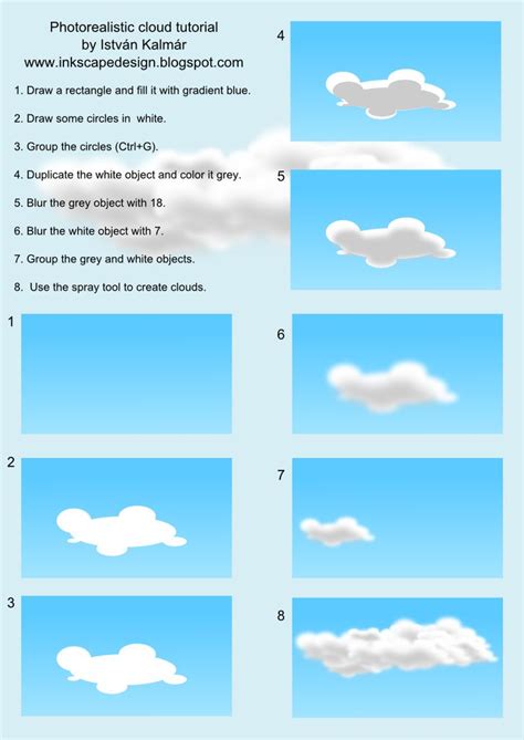 Clouds Are Shown In The Sky With Different Types Of Clouds Above Them And Below It Is