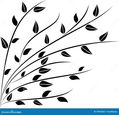 Stem With Leaf Stock Illustration Illustration Of Flora