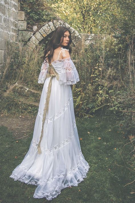 Bohemian Fairy Tale Dress Retro Wedding Dresses Alternative Wedding