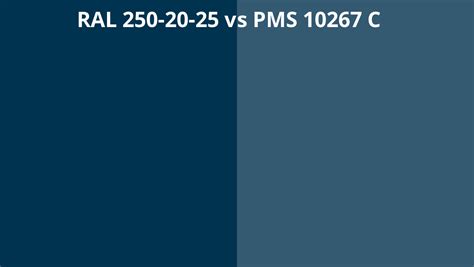 Ral 250 20 25 Vs Pms 10267 C Ral Colour Chart Uk