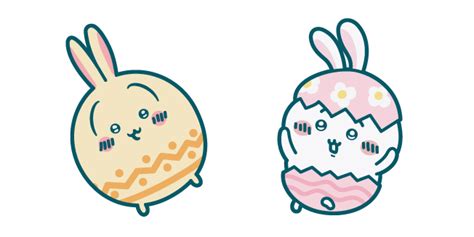 Kawaii Easter Usagi And Chiikawa Cursor Custom Cursor