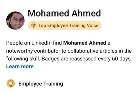 mohamed ahmed mustafa on linkedin traininganddevelopment training