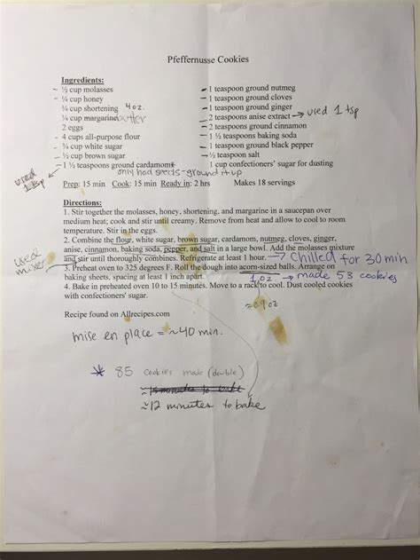 Recipe Standardization Delaney Goves E Portfolio