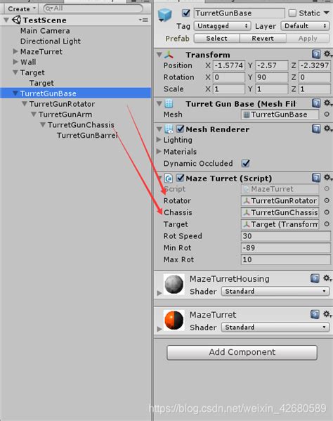 【unity 学习 002】 怎样制作一个 合格的炮台 unity求炮塔转向 csdn博客