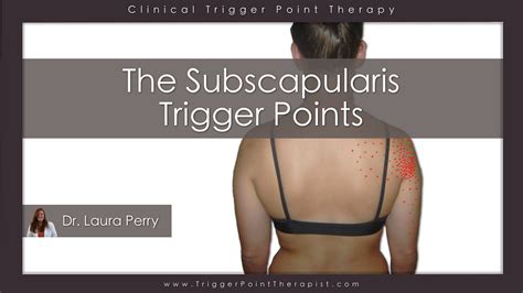 Subscapularis Trigger Points The Icicles Of Shoulder Pain TriggerPointTherapist Com
