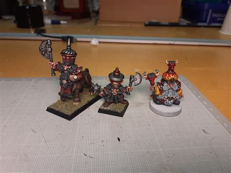 Chaos Dwarf Bullcentaur Hero And Sorcerer All From Fabelzel R Warhammerfantasy