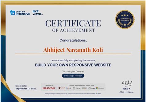Abhijeet Koli On Linkedin Ccbp Nxtwave Webdevelopment Coding