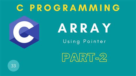 Two Dimensional Array Using Pointer In C Programming Youtube