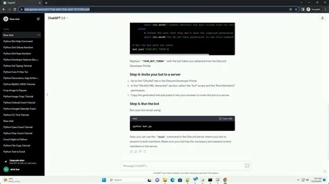 Python Discord Bot Kick Command Youtube