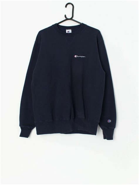Vintage Champion Sweatshirt In Deep Blue Large St Cyr Vintage