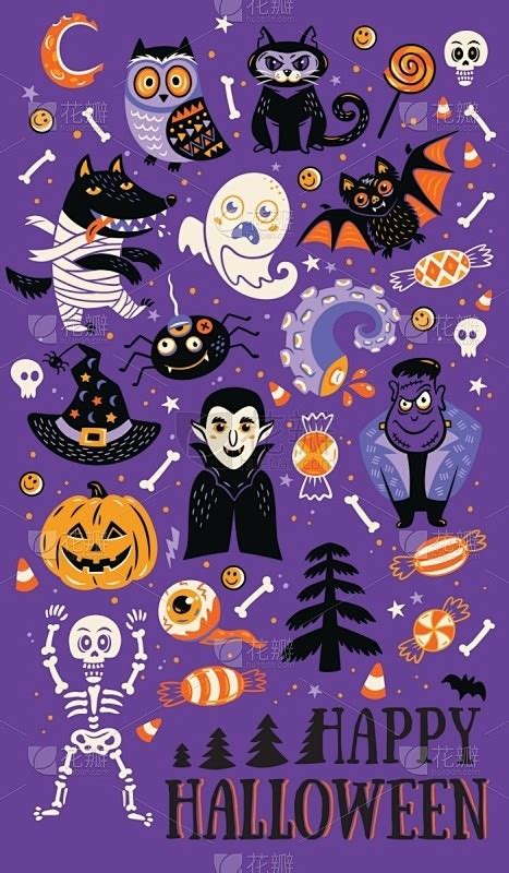 卡通化学元素周期表怪异偏好图像猫布置装饰