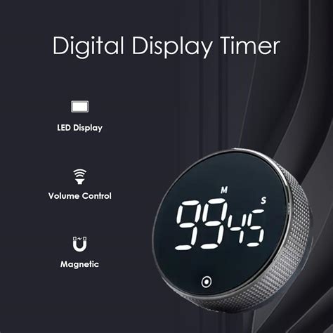 Led Digital Countdown Timer Productivity Stopwatch Fitness Cooking