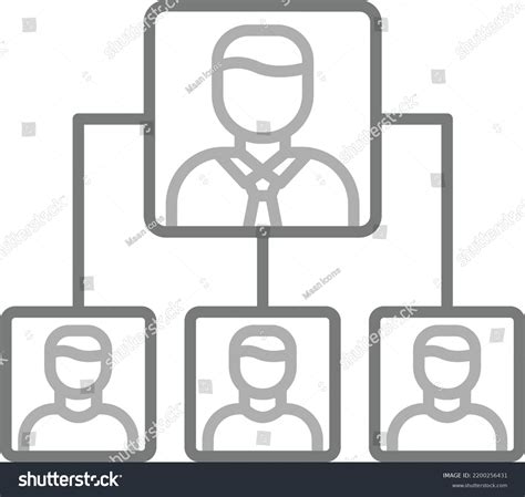Organization Structure Vector Icon Can Be Stock Vector Royalty Free