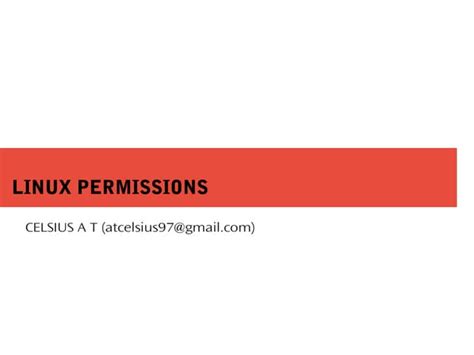 Linux Permissions Odp Operating Systems Computer Software And