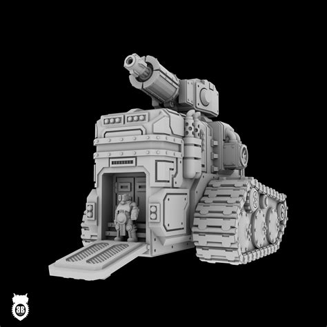 Stl File Pig Class Tracked Support Vehicle 🐖 ・3d Printer Design To