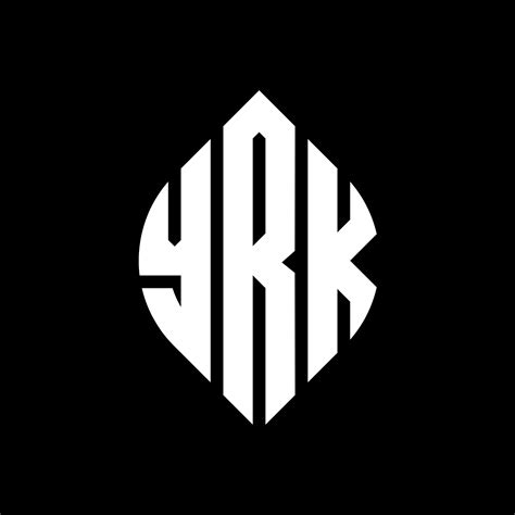 Yrk Circle Letter Logo Design With Circle And Ellipse Shape Yrk
