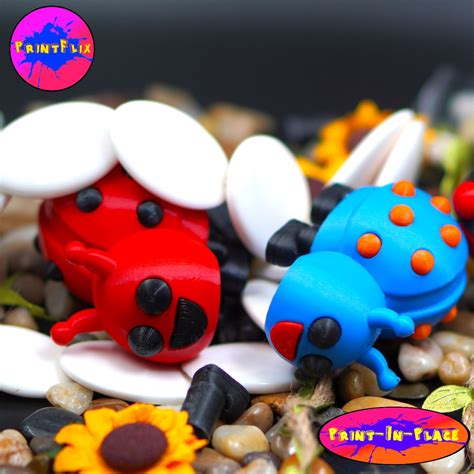 Free Stl File Cute Flexi Tiny Ladybug 🐞 ・design To Download And 3d Print・cults