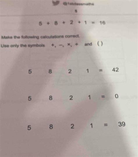 Solved 01adaamalta S 582116 Make The Following Calculations