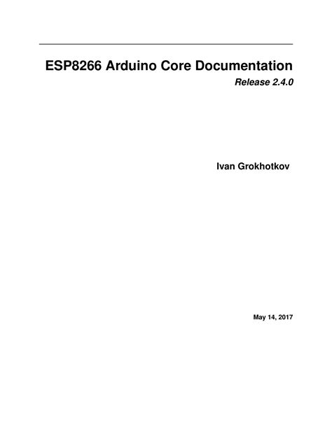 Esp8266wifi Library Esp8266 Arduino Core 240 Documentation Arduino