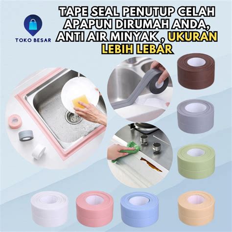 Jual Tape Seal Dinding Dapur Kamar Mandi Waterproof Kitchen Mildew