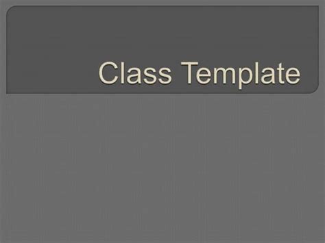 Templates In C Pptx Programming Languages Computing