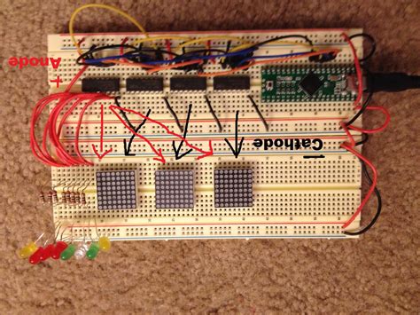 8x8 Led Matrix Powered By 74hc595 General Guidance Arduino Forum
