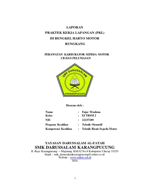 Laporan Pkl Fajar Maulana Fix Pdf