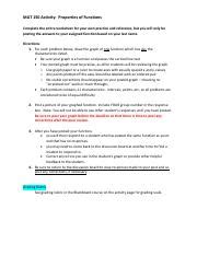 Properties Of Functions Activity Worksheet Pdf MAT Activity Properties Of Functions