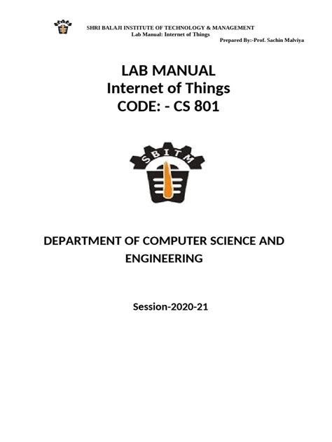 Iot Lab Manual Pdf Raspberry Pi Analog To Digital Converter