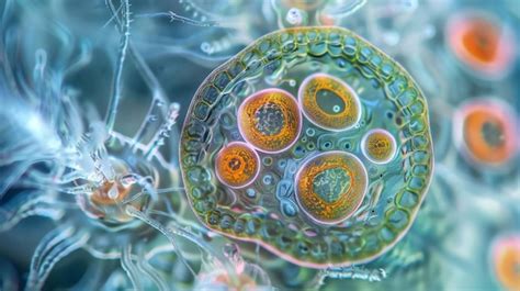 Premium Photo A Crosssection Of A Euglenoid Revealing Internal