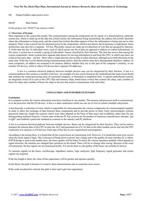 Design And Implementation Of Microprocessor Trainer Bus System Pdf