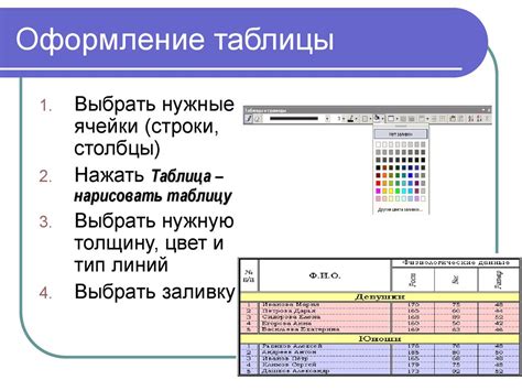 Работа с таблицами презентация онлайн
