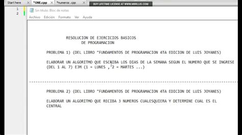 Ejercicios Basicos De Programacion En C 1 Youtube