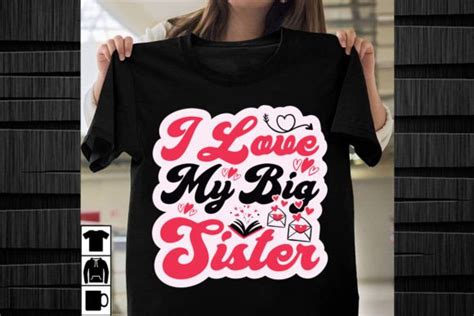 I Love My Big Sister Retro Design Graphic By Merchtrends Svg · Creative