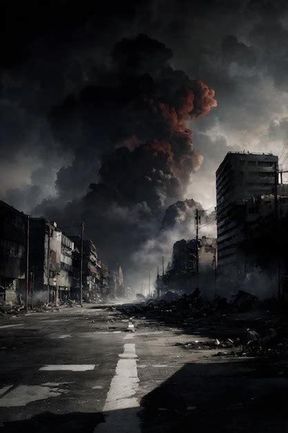 Premium Photo Eerie Destroyed Devastated City
