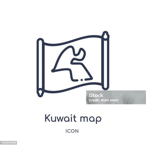 국가 지도 개요 컬렉션에서 선형 쿠웨이트 지도 아이콘 얇은 라인 쿠웨이트 지도 벡터 흰색 배경에 고립 쿠웨이트 지도 유행 그림 0명에 대한 스톡 벡터 아트 및 기타 이미지