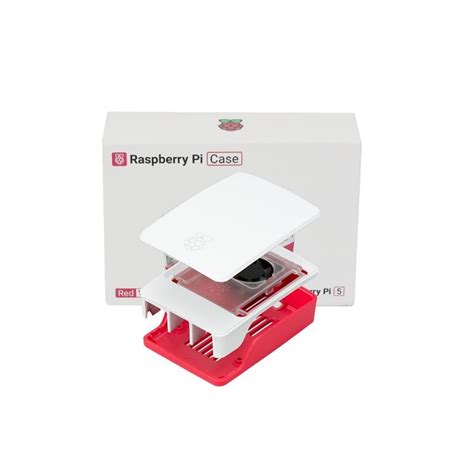 raspberry pi 5 case official สำหรับ raspberry pi 5 แดง ขาว red white shopee thailand