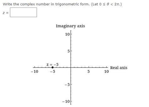 Solved Write The Complex Number In Trigonometric Form Let Chegg