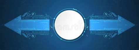 Abstract Technology Circuit Board Communication Concept Arrow Theme