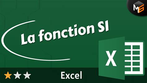 Excel Vérifier Une Valeur Avec La Fonction Si Youtube