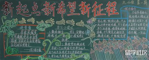 2023新学期新起点新征程黑板报