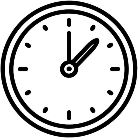 Premium Vector Clock Icon Outline