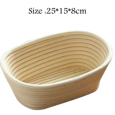 Natural Rattan Fermentation Basket Round Oval Bre Vicedeal